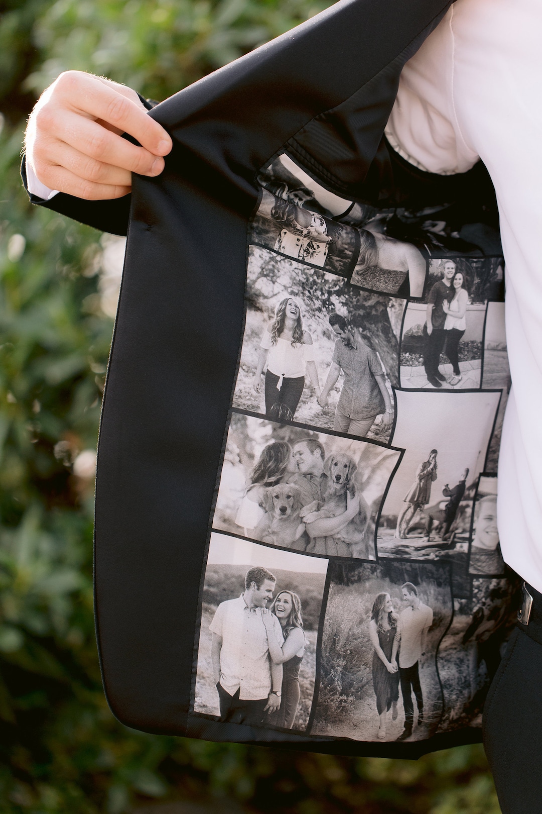 Photo Collage Jacket Lining: Wedding, Prom, or Fiancé Gift - Etsy