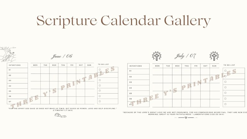 Bible Verse Calendar | Scripture Calendar | Printable Bible Verse ...