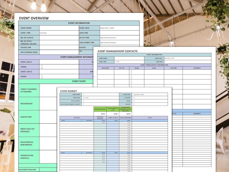 Ultimate Event Planning Template, Google Sheets Event Planner, Excel ...