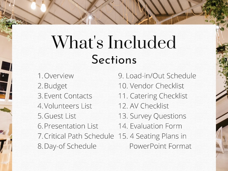 Ultimate Event Planning Template, Excel and Google Sheets - Etsy