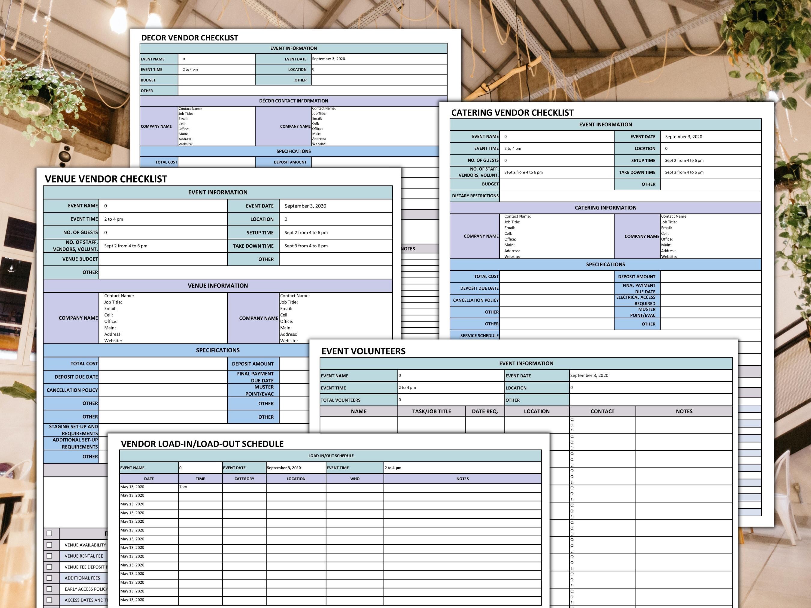Ultimate Event Planning Template, Google Sheets Event Planner, Excel ...