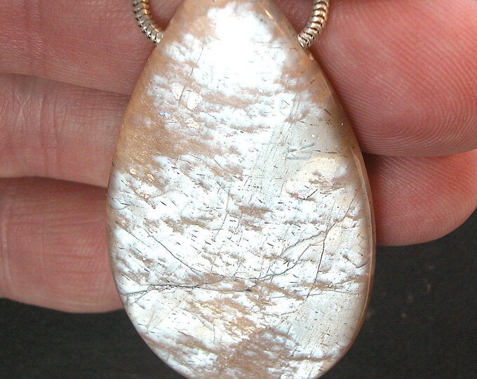 DVH 84ct Australian Moonstone Lunalite Bead 37x22x8mm 9706 - Etsy