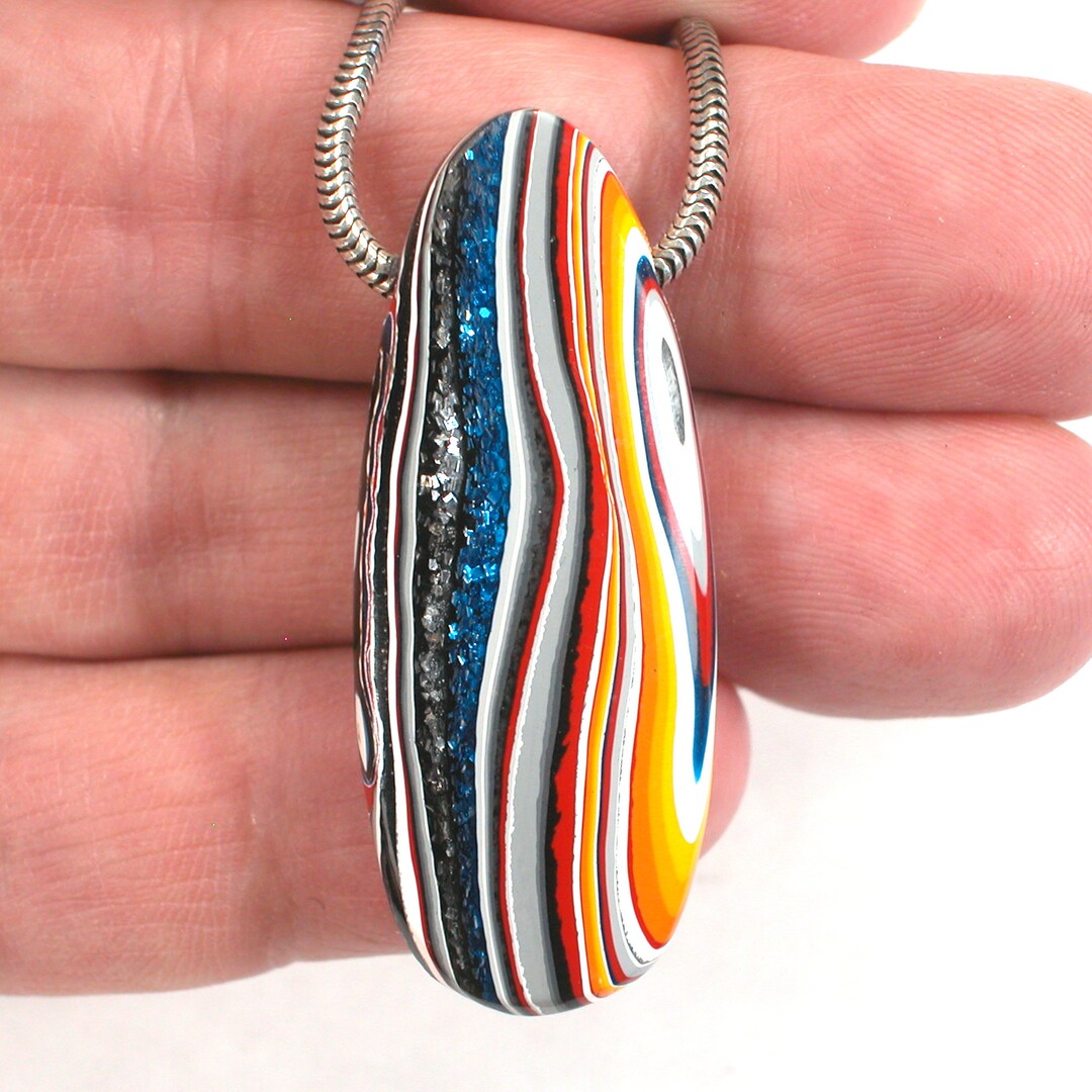 DVH Rare Hydrostream Fordite Boat Glitter Paint Bead 5296 - Etsy