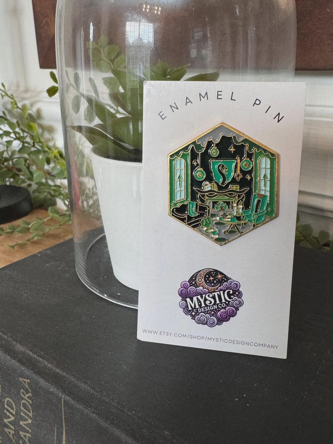 Wizard House -wizards Pin - Green Theme - Wizard School - Pin - Etsy