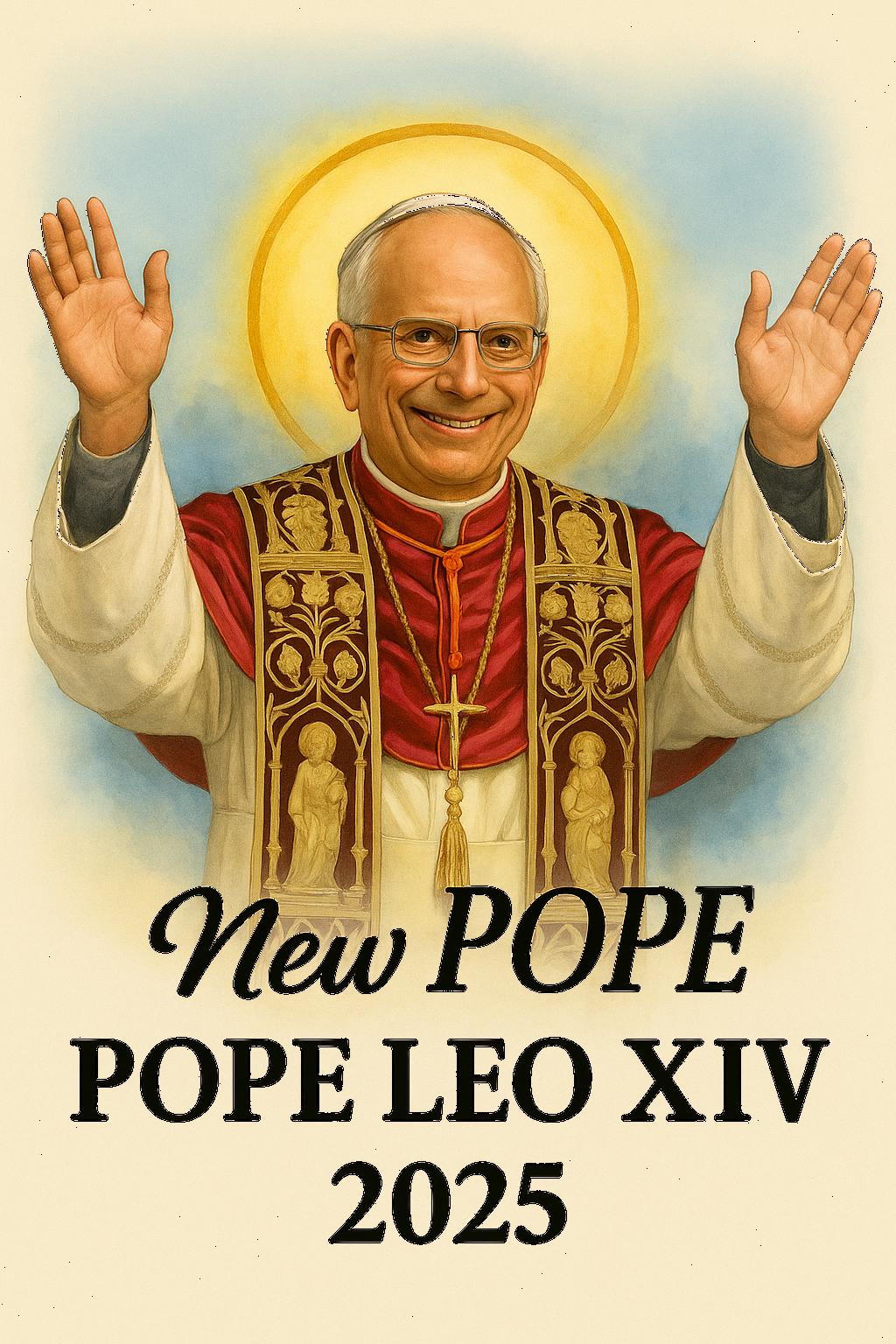 Pope Leo XIV Official Portrait, Digital Download Png, Jpg, Svg File ...