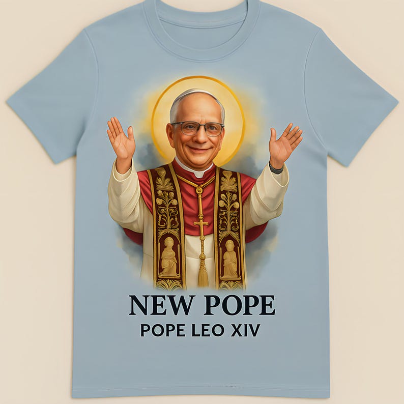 Pope Leo XIV Digital Portrait Download, Fantasy Catholic Art, Vatican ...