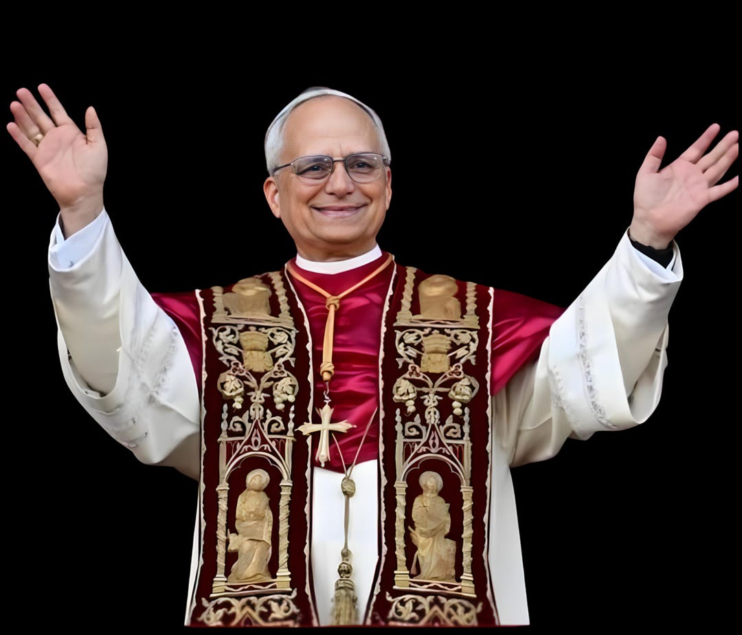 Pope Leo XIV Clipart: First American Pope, Catholic Art (PNG, SVG ...