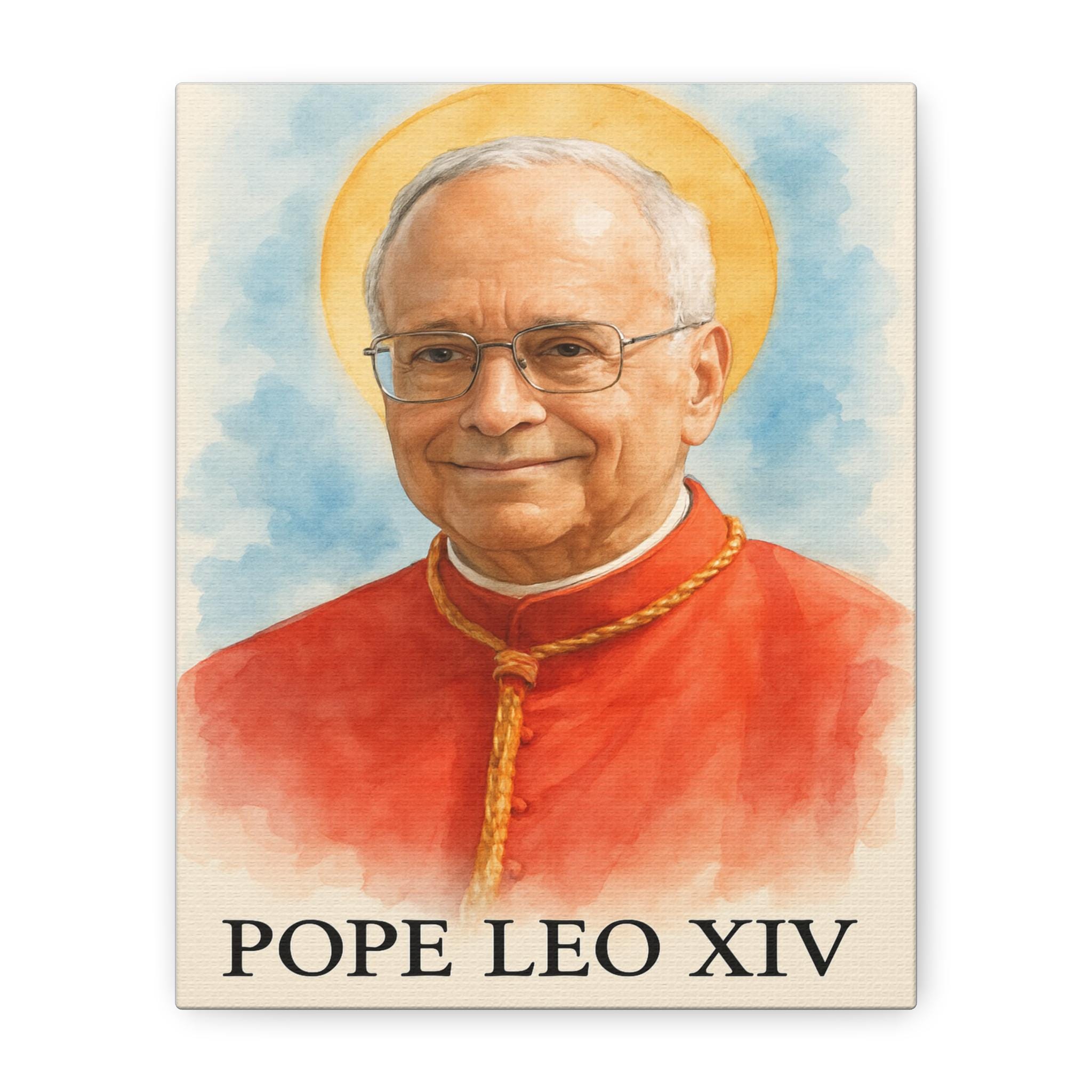 Pope Leo XIV Official Signature Portrait: Catholic Vatican Decor ...