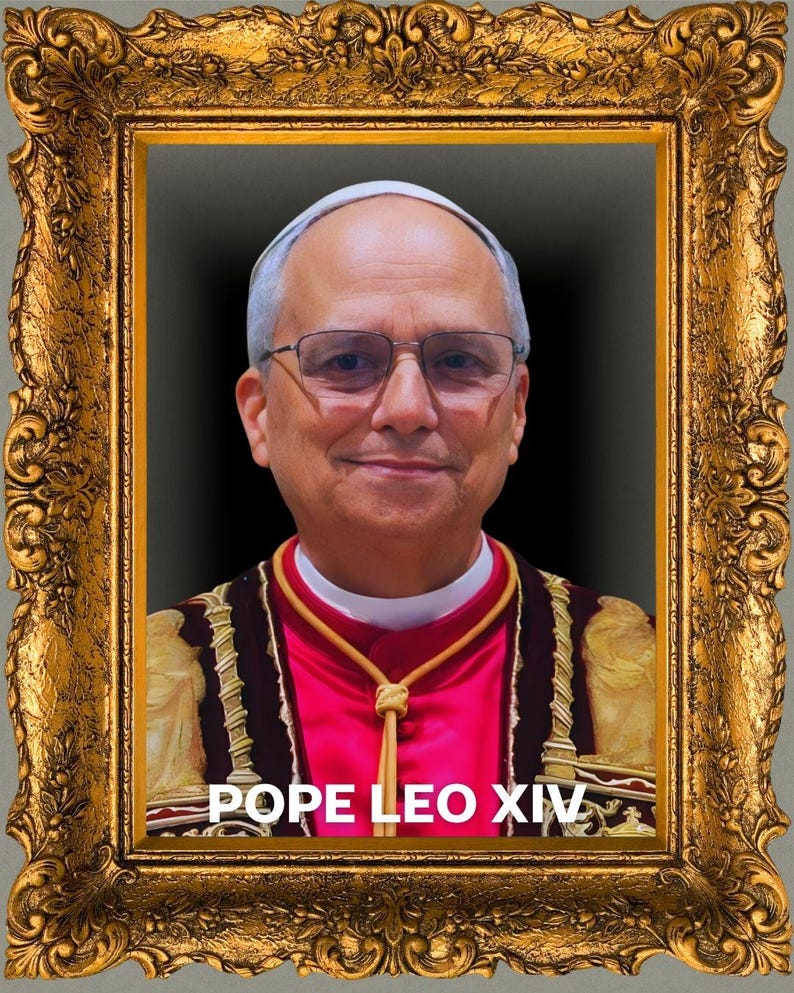 Pope Leo XIV Clipart: First American Pope, Catholic Art (PNG, SVG ...