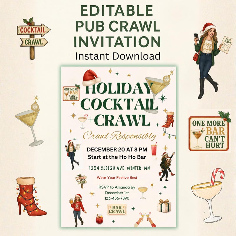 Pub Crawl - Etsy