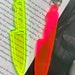 Neon Knife Keychain - Neon Pink or Neon Green Keychains - Etsy