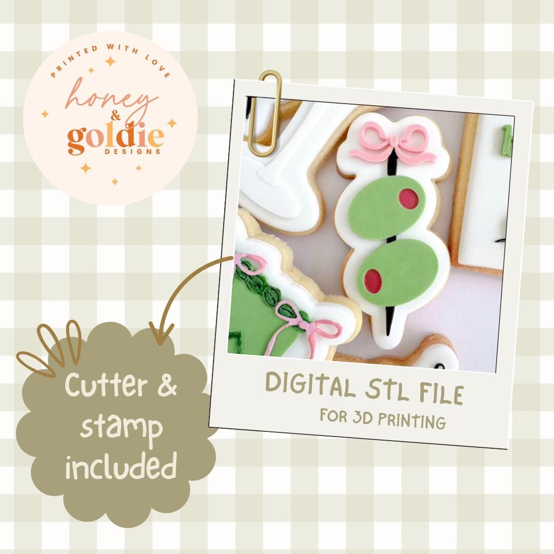 Olives on a Stick - Digital Cookie Cutter File - Etsy