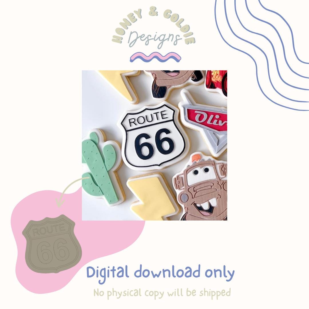 Route 66 - Digital Cookie Cutter File - Etsy