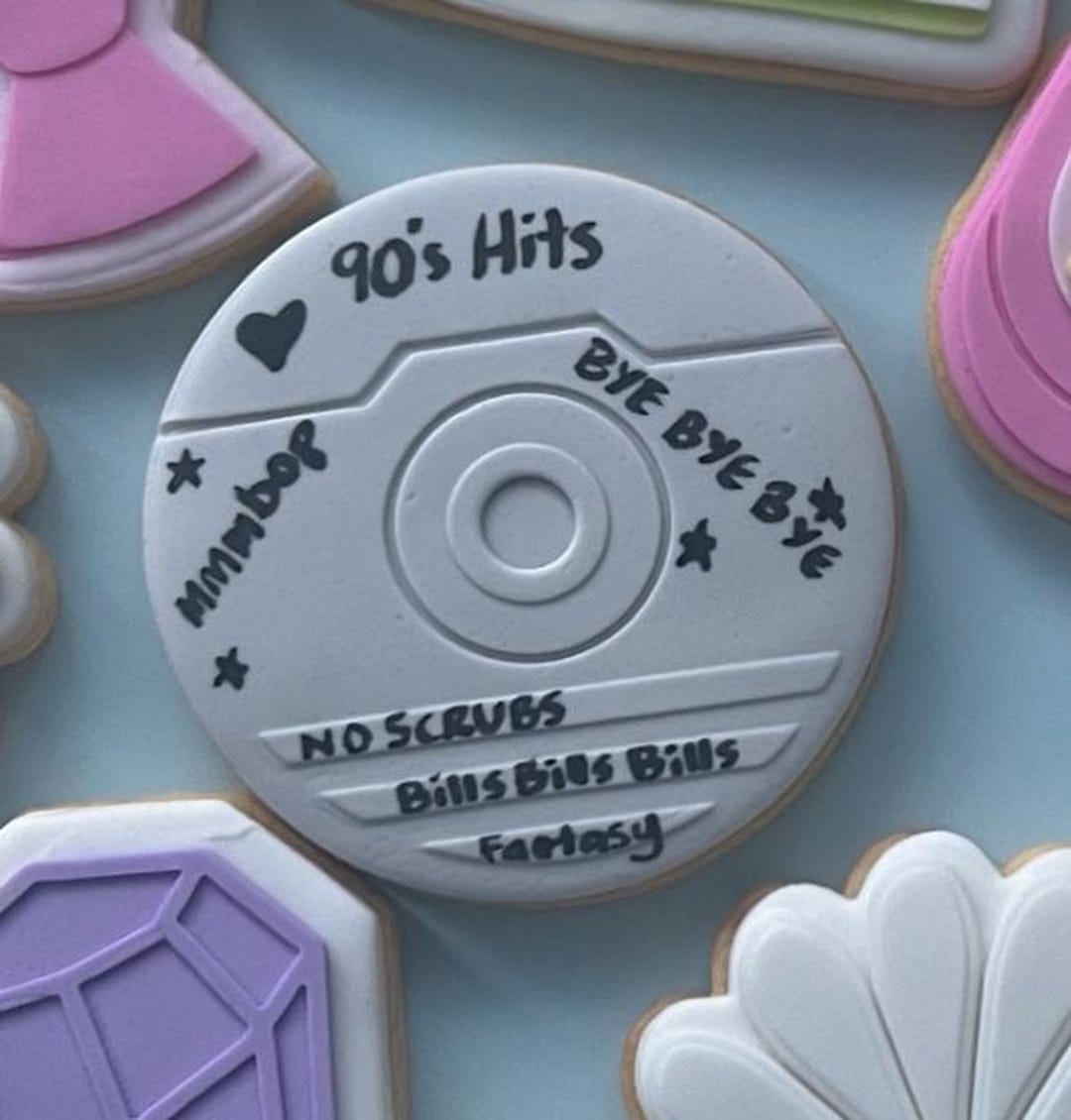 90s CD Cookie Stamp and Cutter STL File - Etsy UK