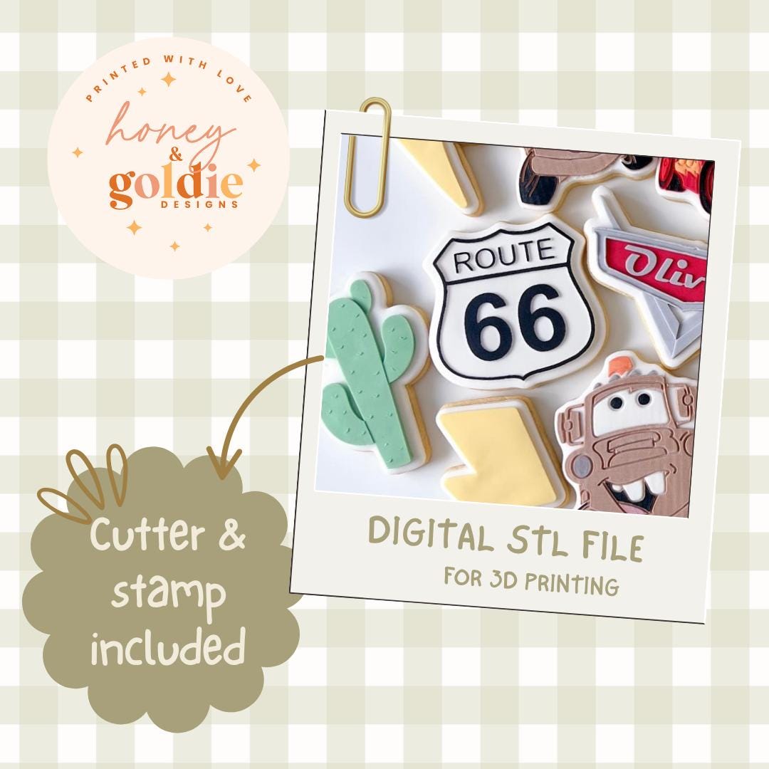 Route 66 - Digital Cookie Cutter File - Etsy