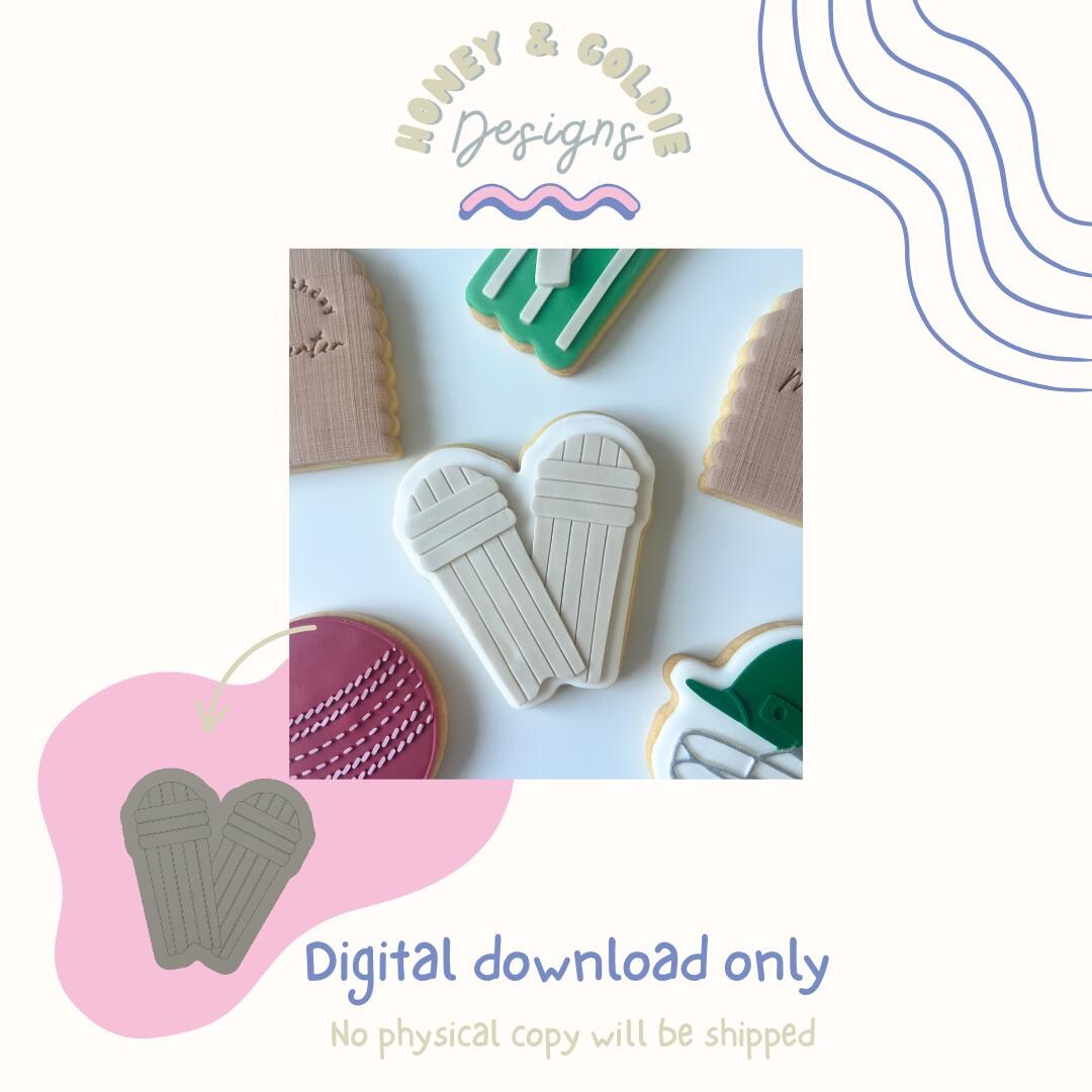 Cricket Leg Pads - Digital Cookie Cutter File - Etsy