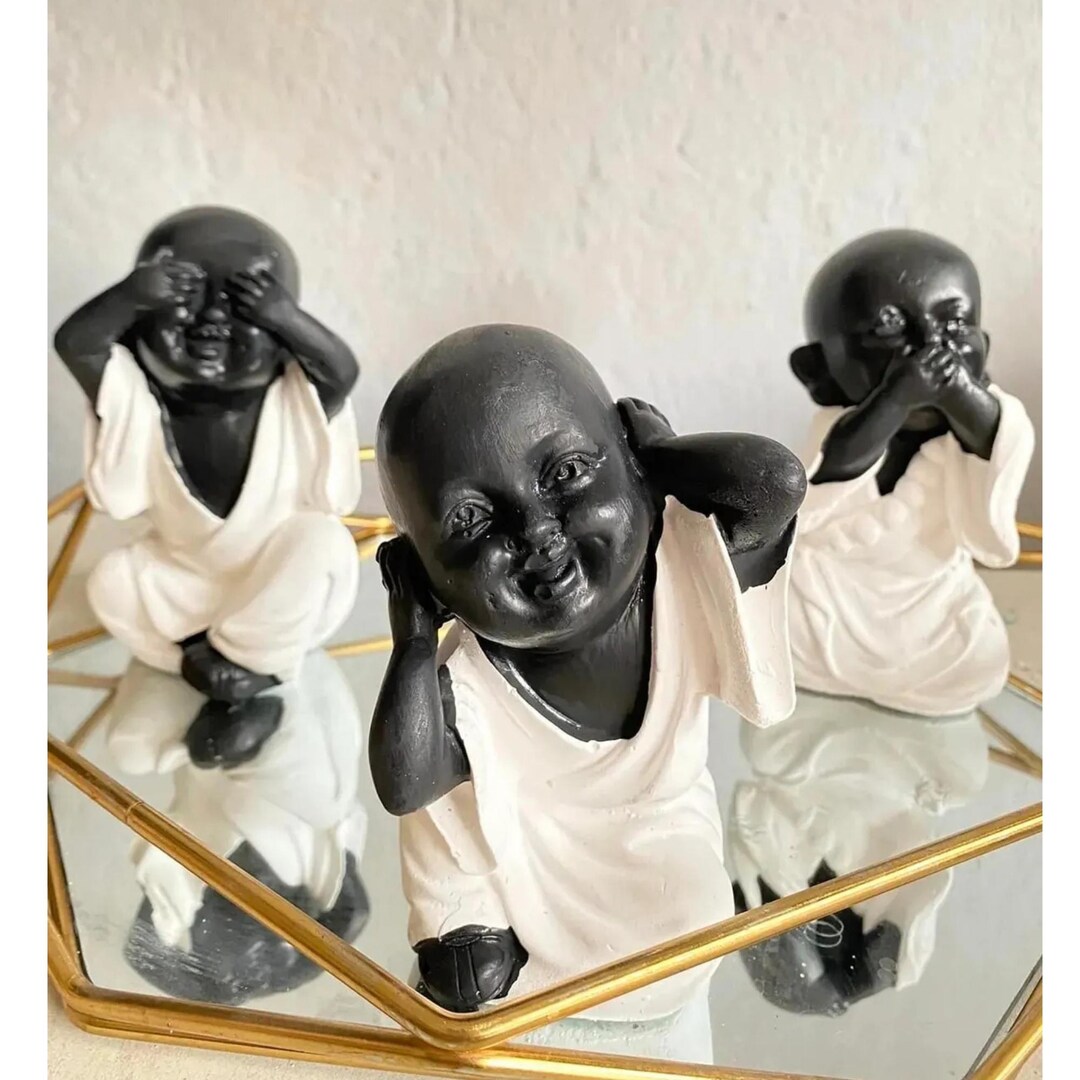 See No Evil, Hear No Evil, Speak No Evil - 3-piece Figurine Set ...