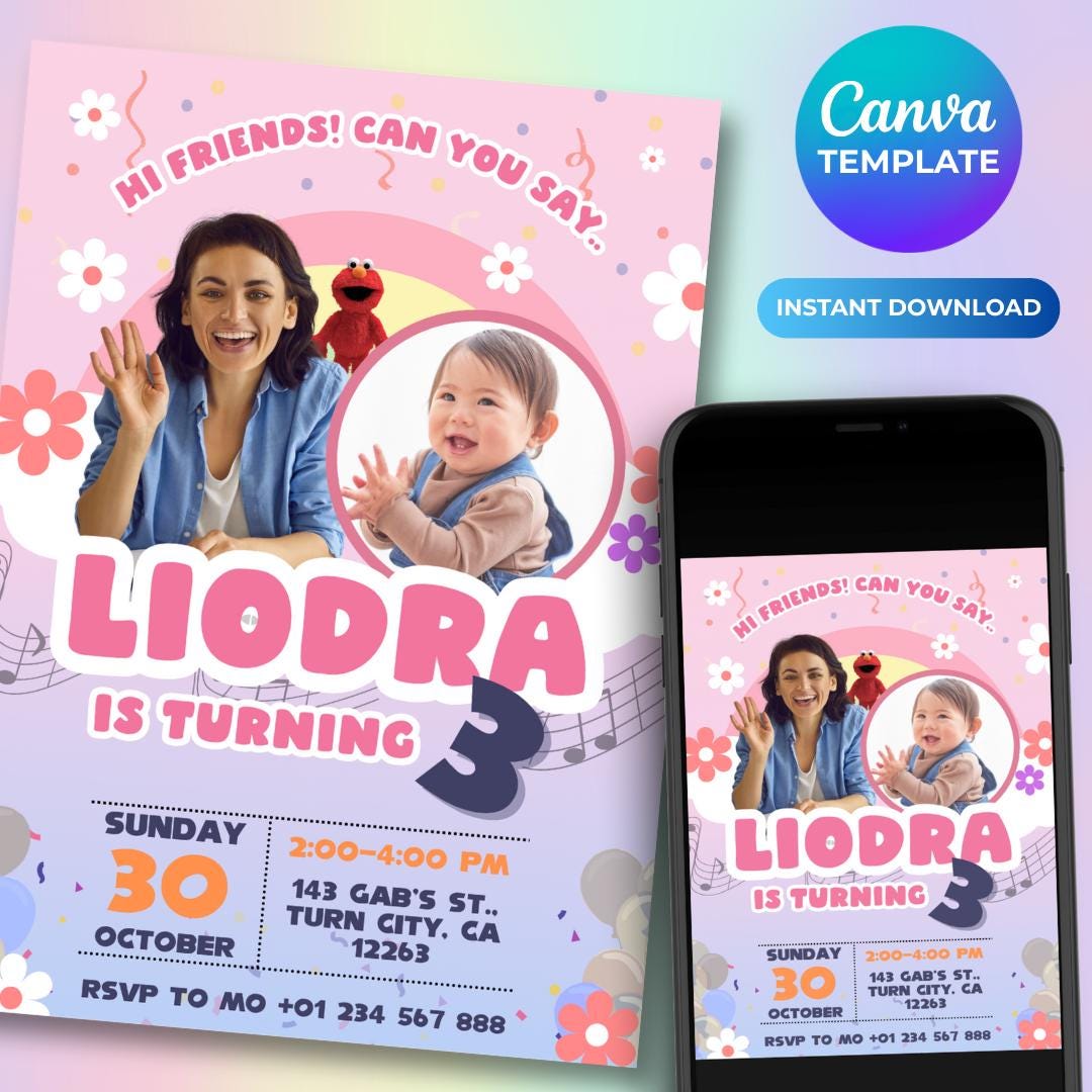 Toddler Learning Birthday Invitation, Toddler Teacher Party Invite, Preschool Teacher Evite for ...