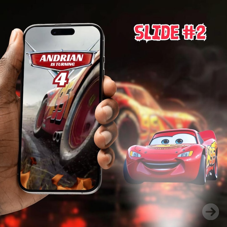 Birthday Invitation Race Car Animated Invitations Hot Rod Car Party ...