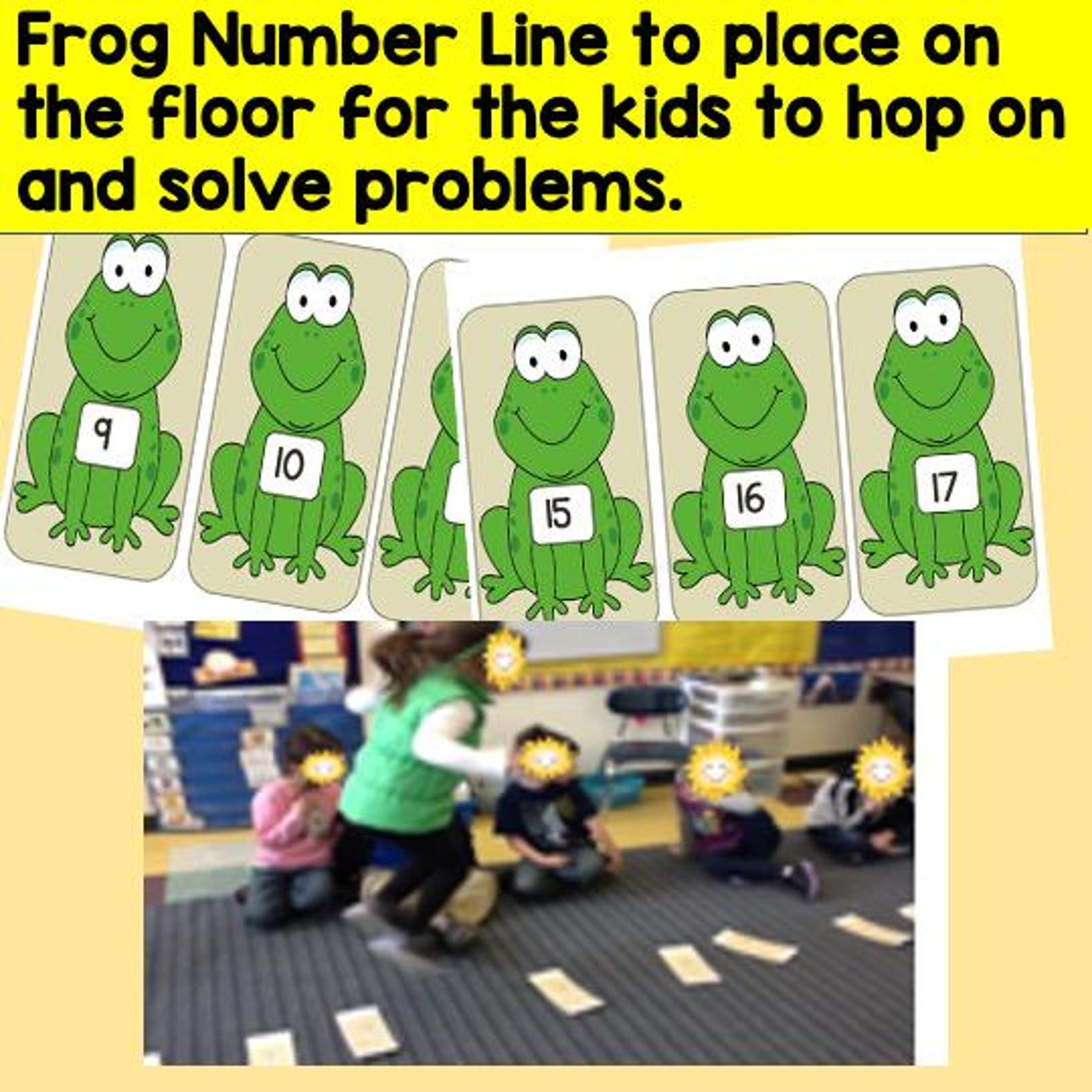 Number Line Addition & Subtraction Frog Hop Print Digital up to 20 ...