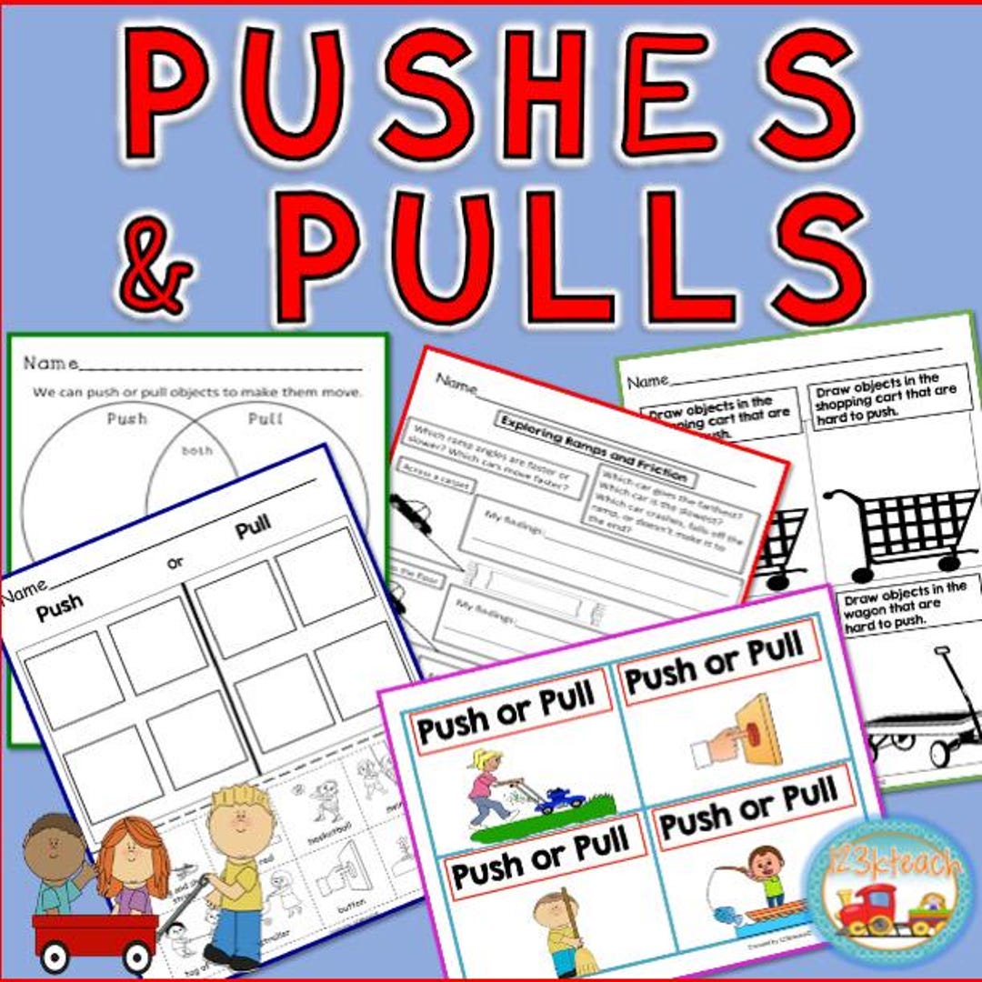 Push or Pull-kindergarten-force and Motion-next Generation Science ...
