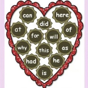 Valentine Sight Word Bingo: Engaging Literacy Activity With High ...