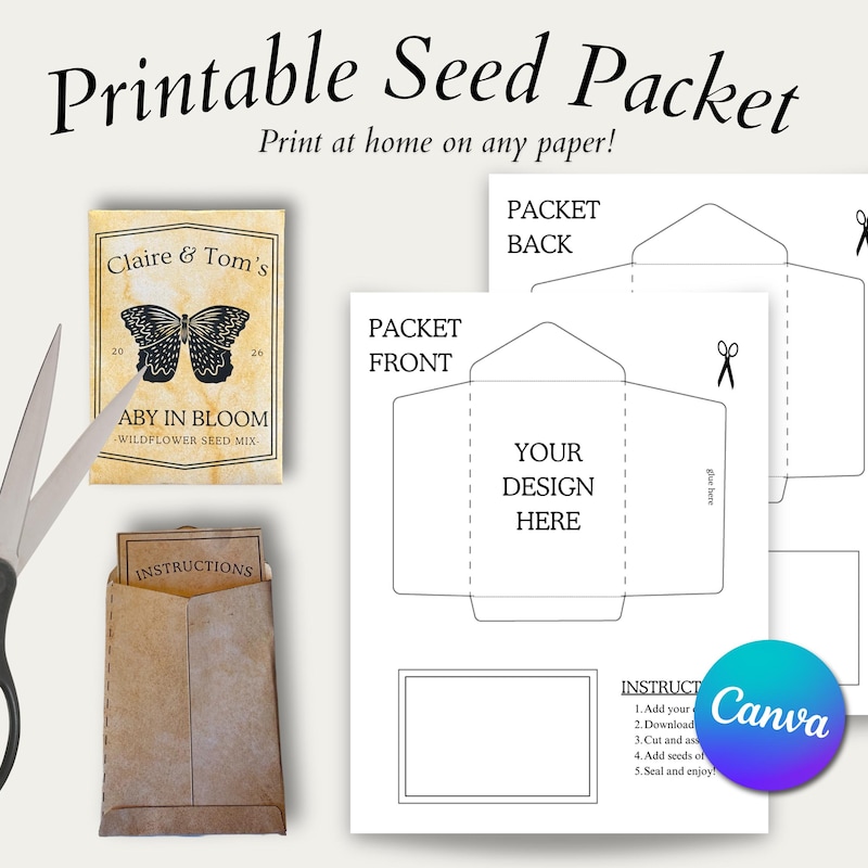 Party Bag Seed Packet - Etsy UK