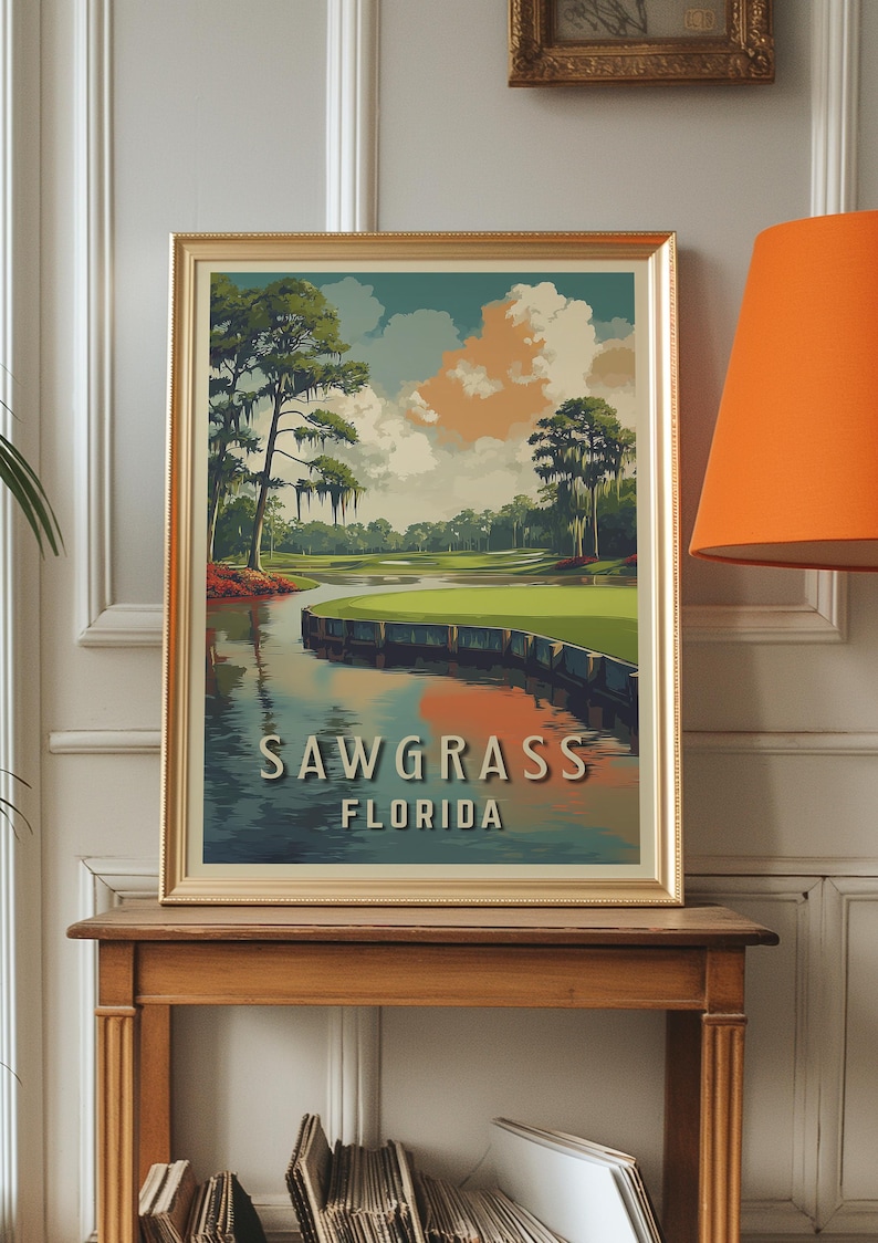 Set of 3 Vintage Golf Course Art Prints ~ Famous Courses - (pinehurst ...