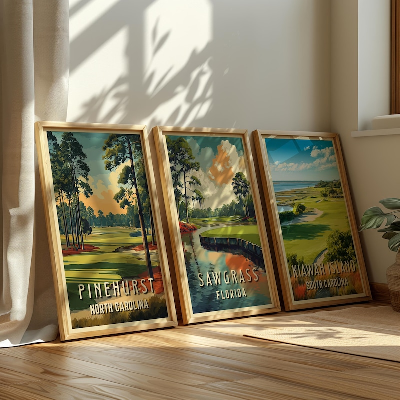 Golf Course Scene Art - Etsy