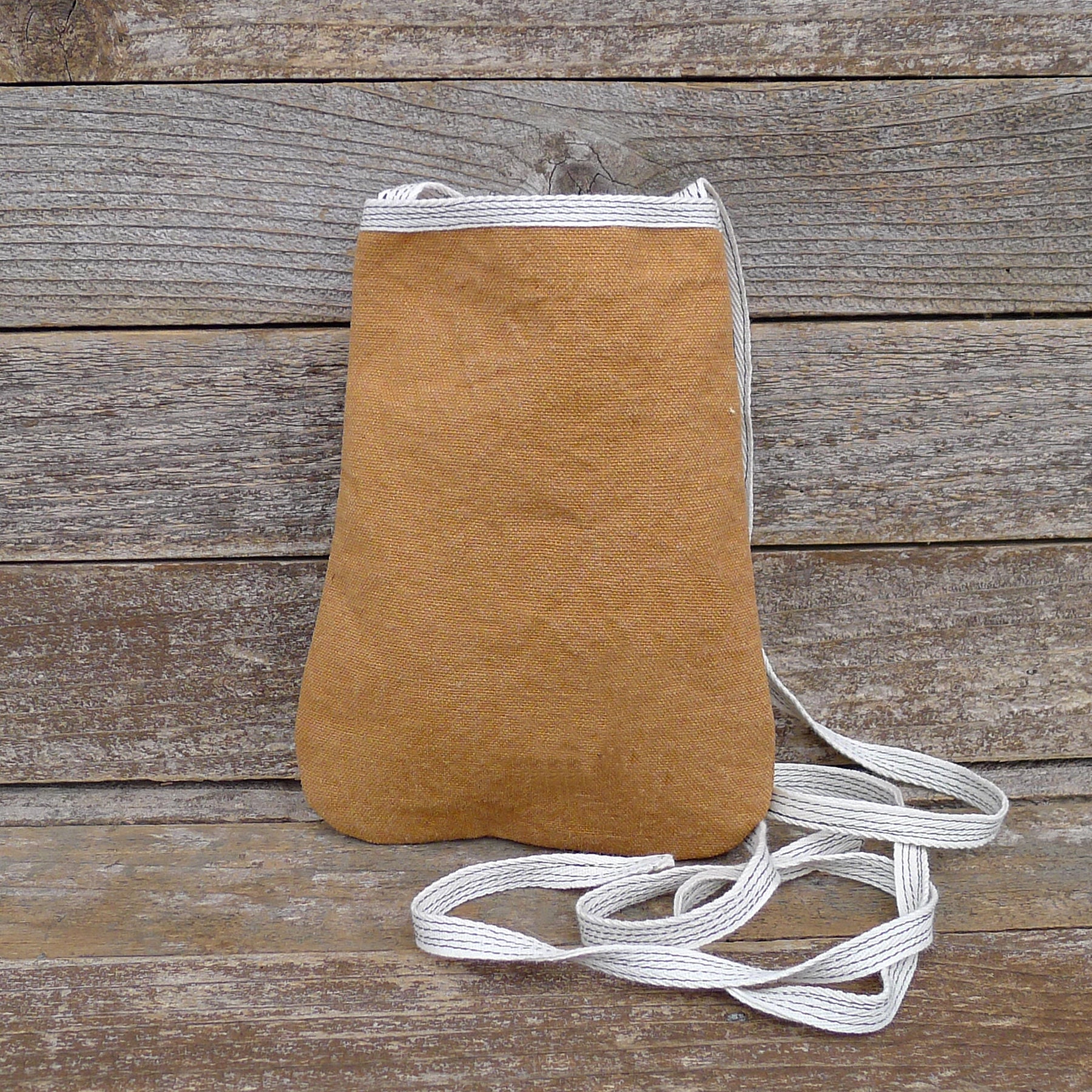 Plant-dyed organic cotton/hemp pocket purse: by kata golda | Etsy