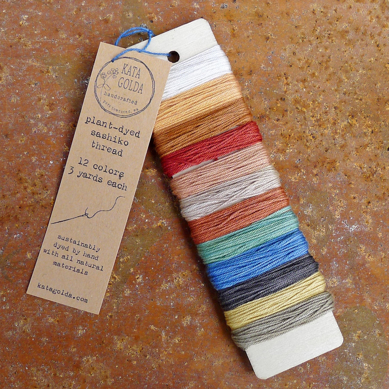 Craft Supply: Plant-dyed Sashiko Thread (12-color Palette), by Kata ...