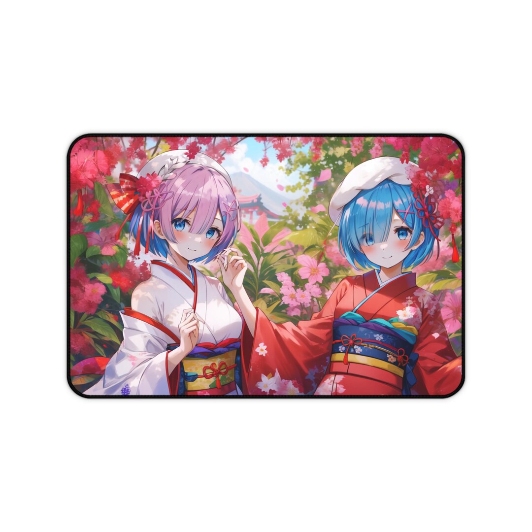 Anime Desk Mat, Japanese Anime Mouse Pad, Cute Gaming Accessories, Soft ...