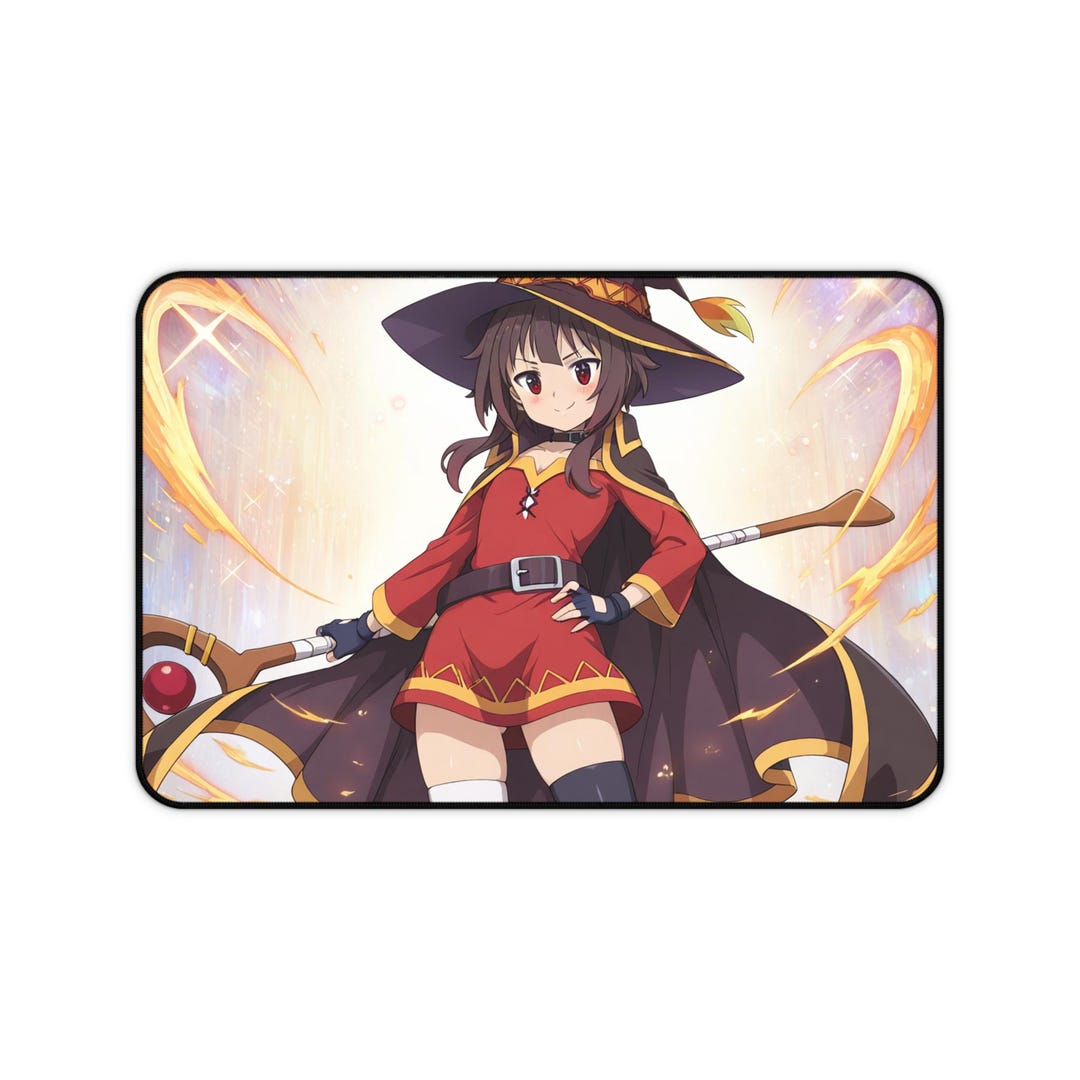 Desk Mat, Megumin Illustration Anime Desk Pad, Keyboard Mat, Gaming ...