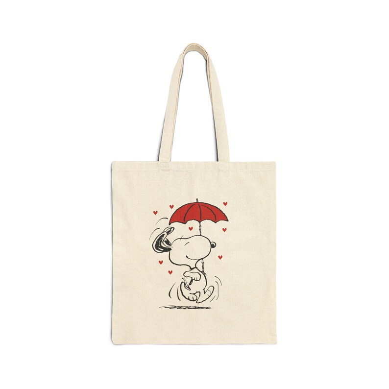 Snoopy Valentine's Day Tote Bag, Red Hearts Love Friendship Gift ...
