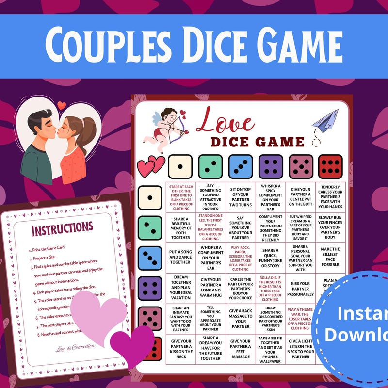 Couples Dices - Etsy