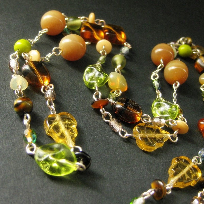 Tree Necklace. Fall Leaves Necklace. Tree of Life Necklace. - Etsy