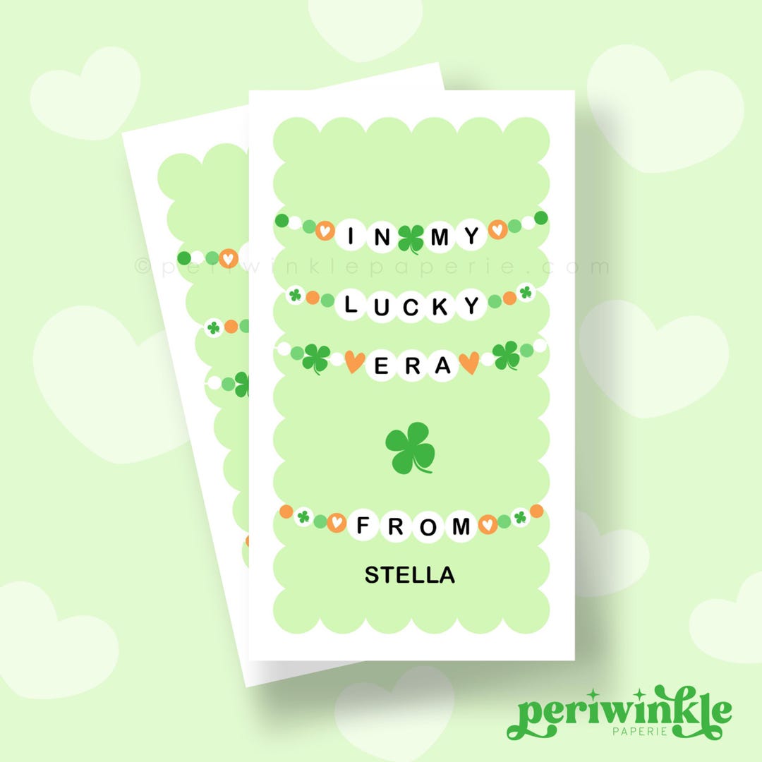 Editable in My Lucky Era Tag, St. Patty's Day Tag, St. Patrick's Day ...