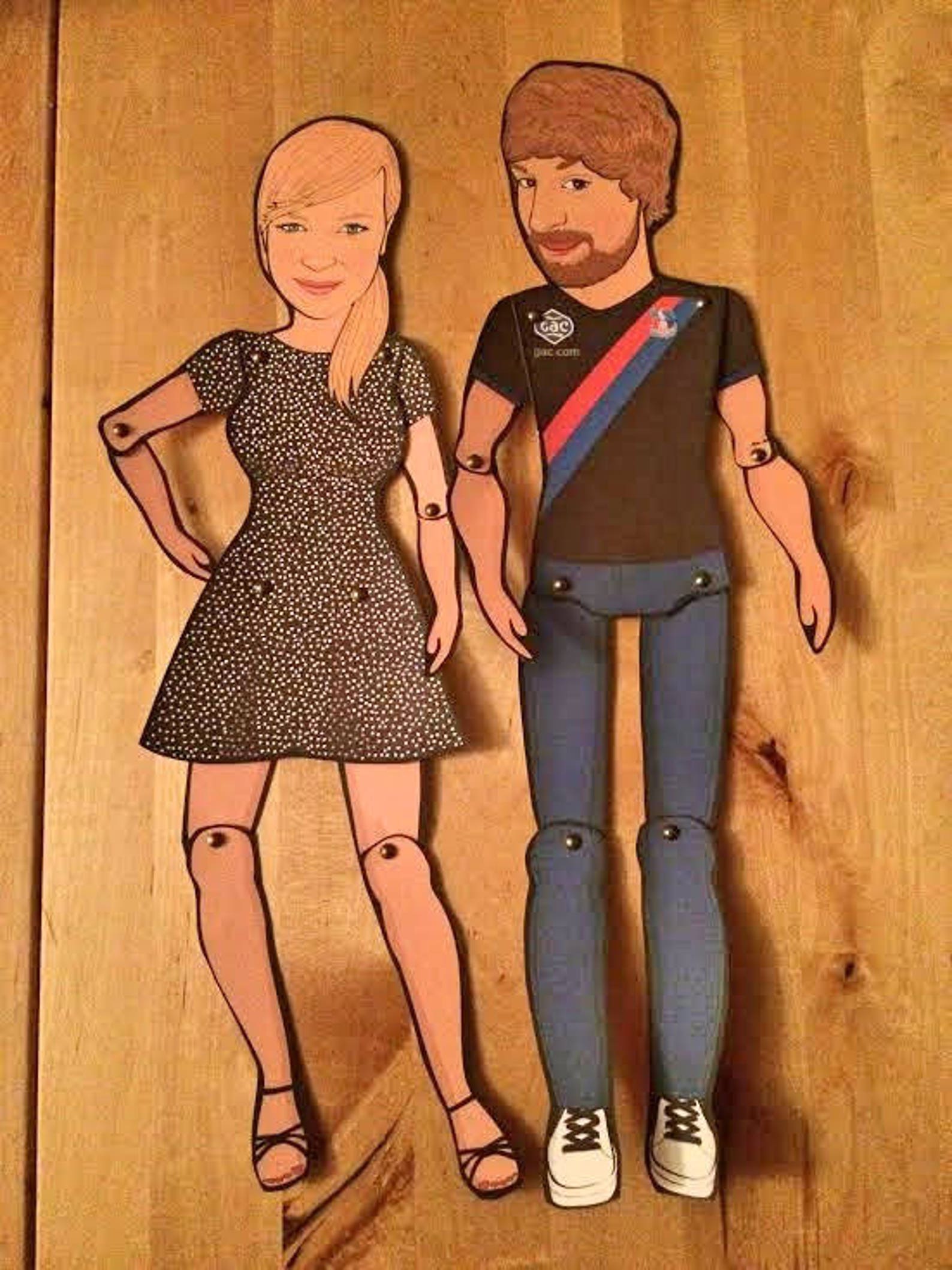 Articulated Paper Doll DIY Kit Personalized From Your Photos | Etsy