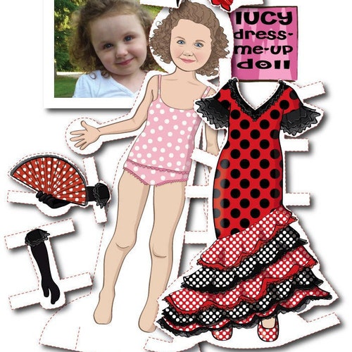 Toddler's Personalized Paper Doll Kit Printable - Etsy