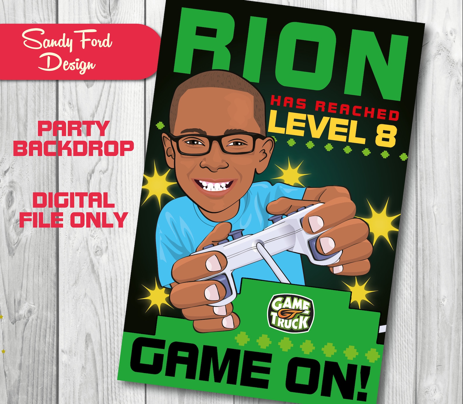 Video Game Birthday Party Table Backdrop Gaming Party | Etsy