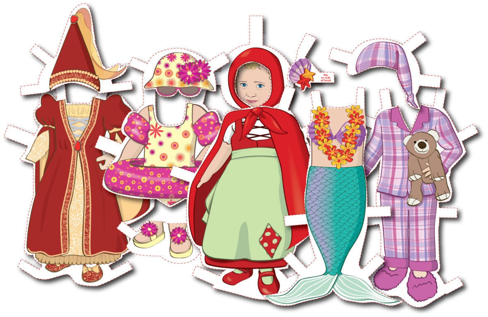 Toddler's Personalized Paper Doll Kit - Printable - DIGITAL FILES - Etsy