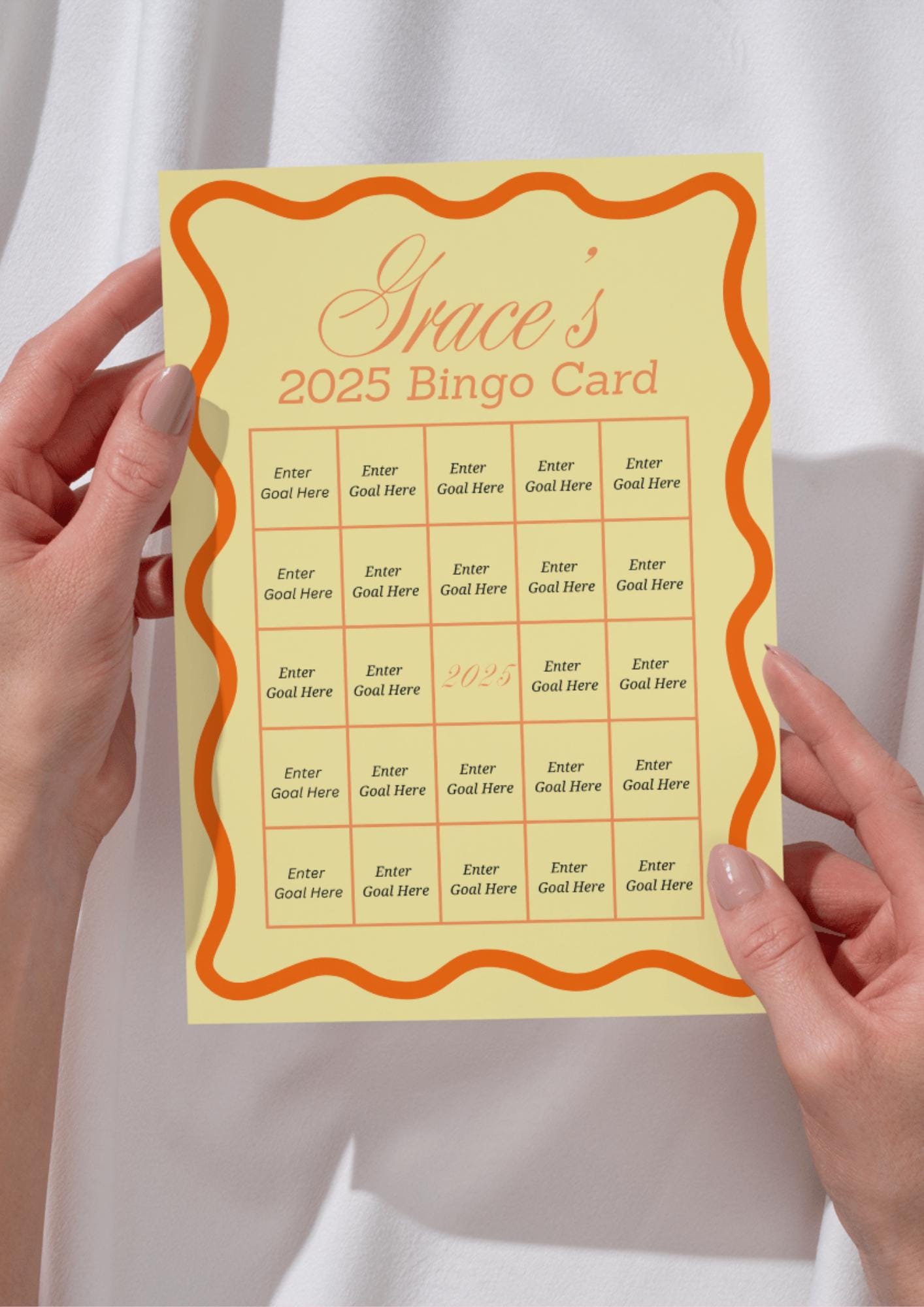 2025 New Year Bingo Card | Fun & Interactive Goal Setting Canva ...
