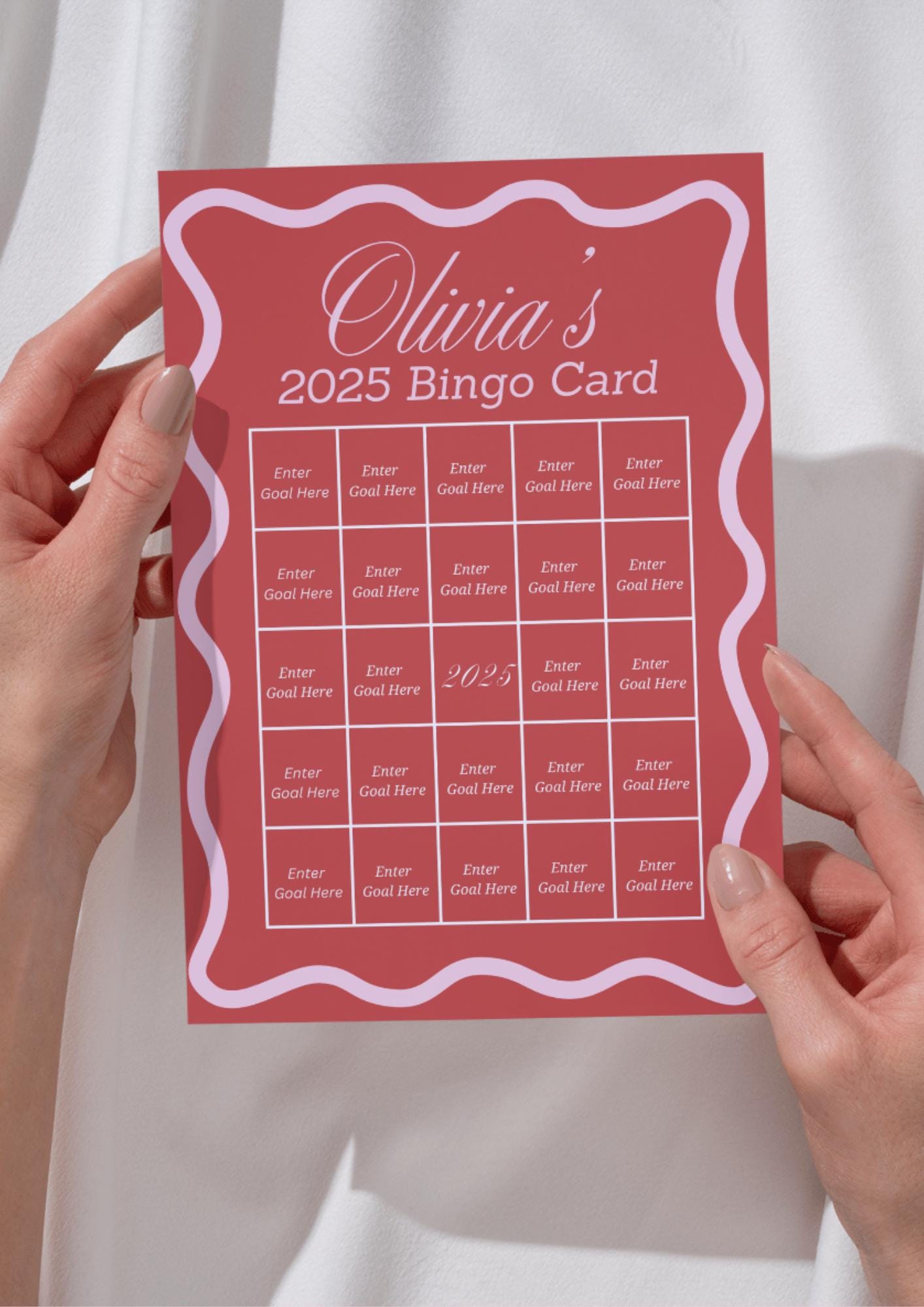 2025 New Year Bingo Card | Fun & Interactive Goal Setting Canva ...