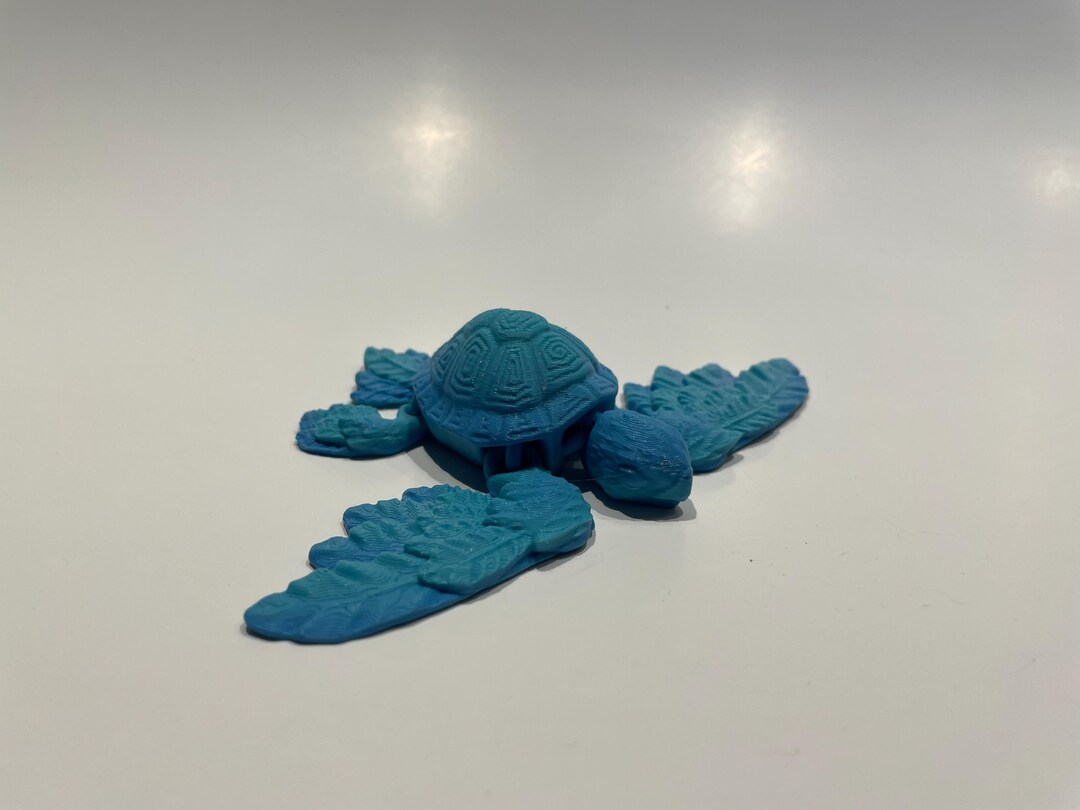 3D Printed Flying Turtle Toy With Moving Parts (articulated) - Etsy