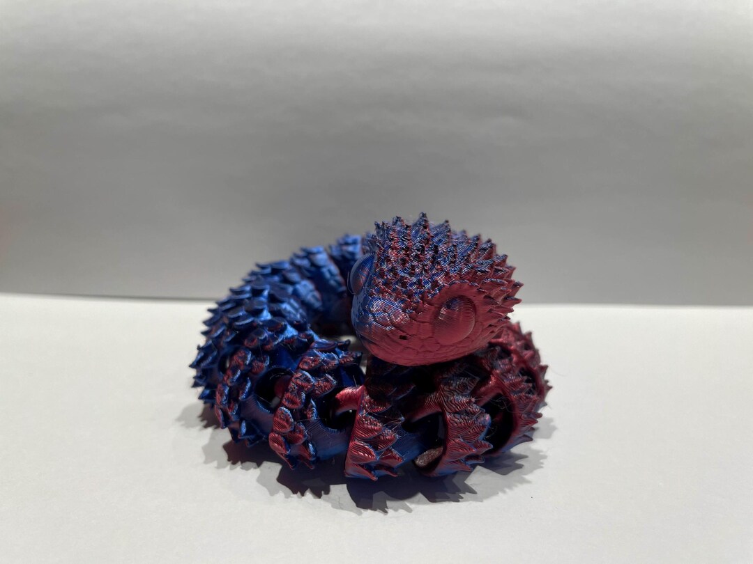 3D Printed Spikey Desert Snake Cute Toy Pet (flexi) (articulated) - Etsy