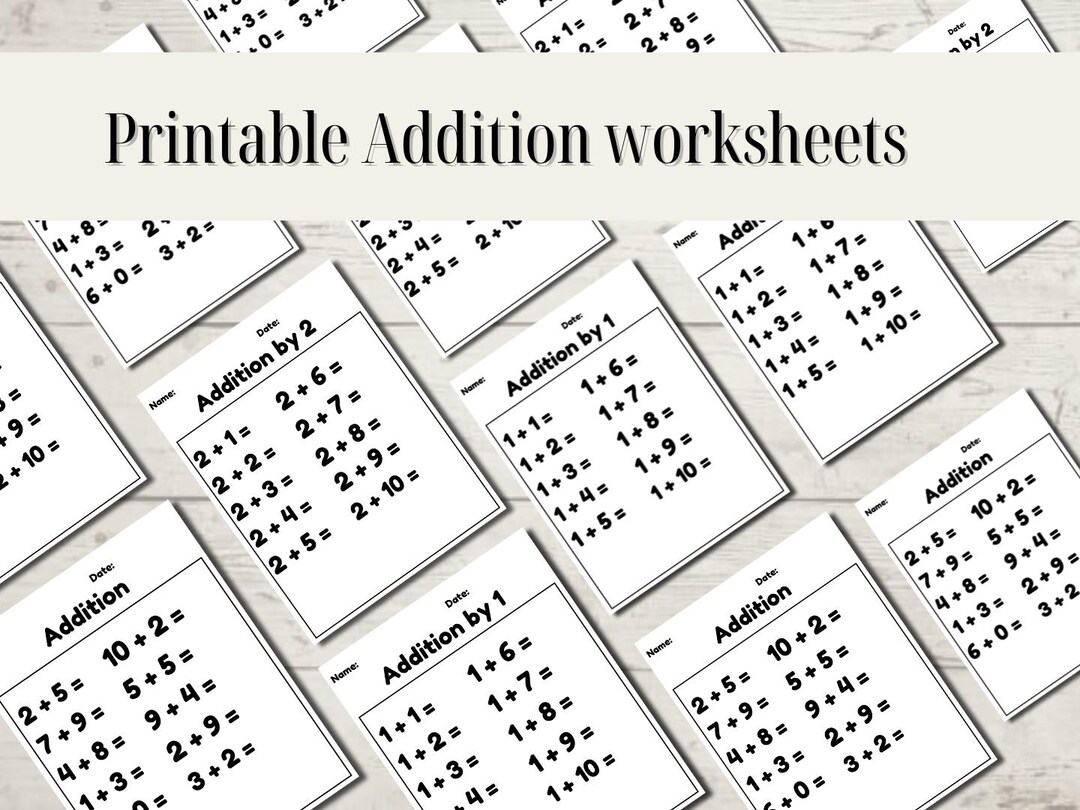 Addition Worksheets Fill in the Blank for Grade Math, 1st Grade and 2nd ...