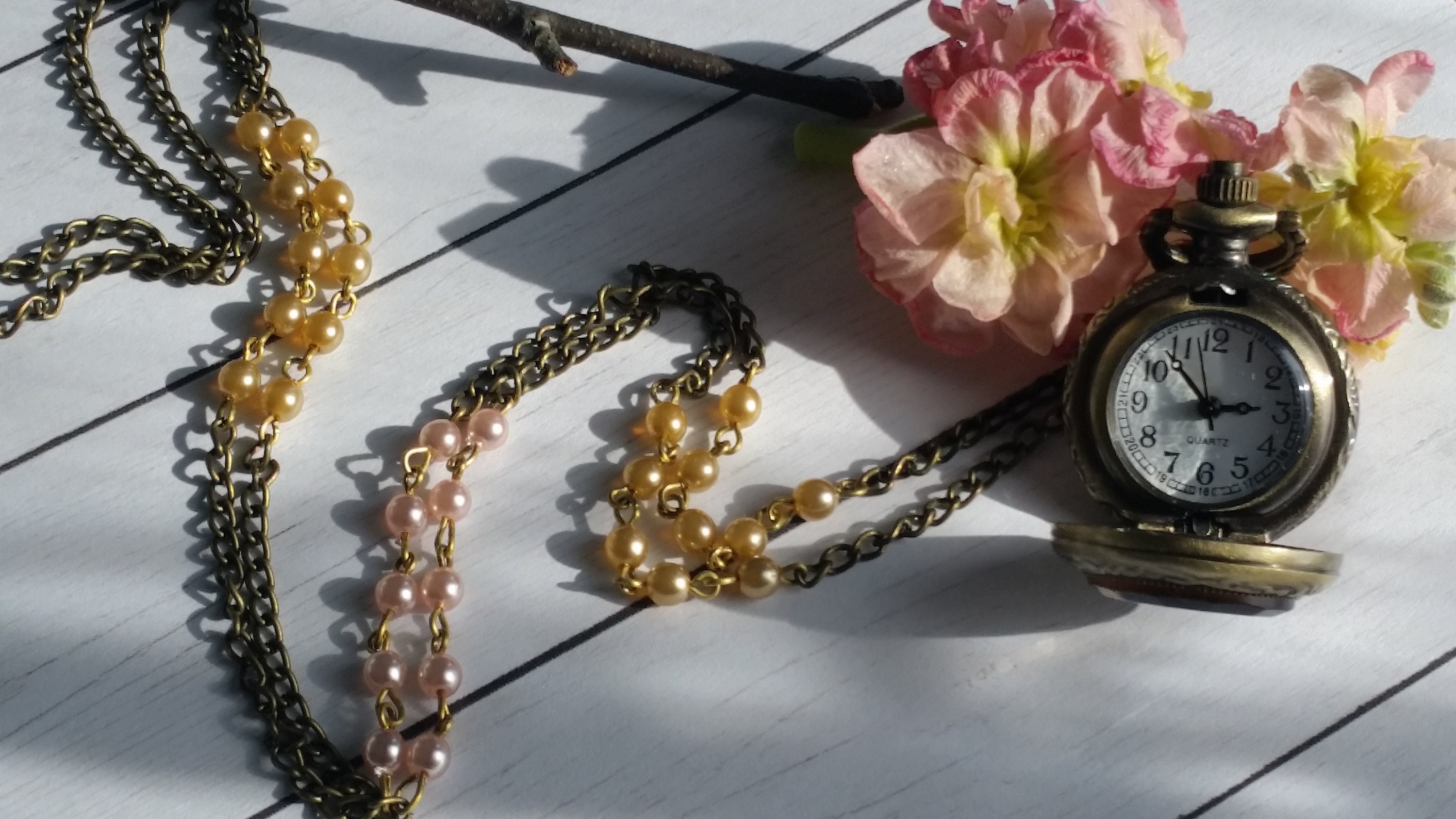 Watch Necklace Locket Locket Necklace Clock Necklace | Etsy