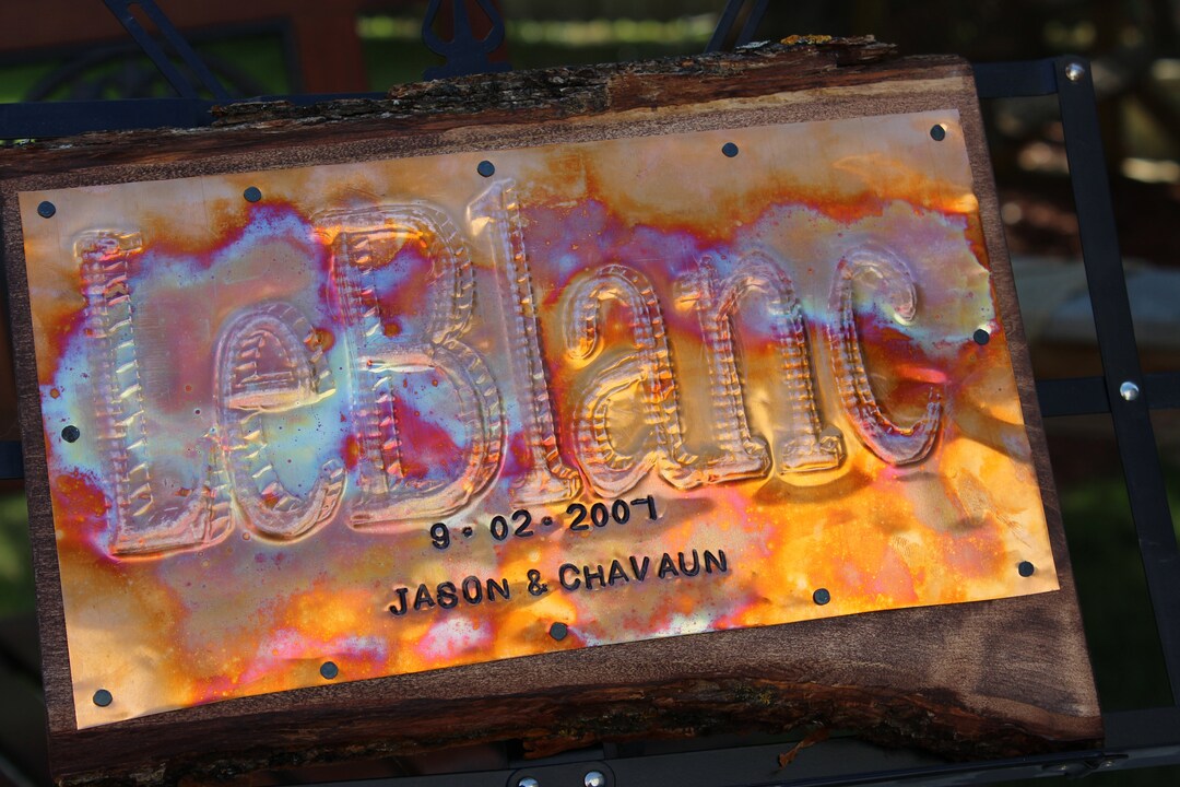 Custom Copper Sign, USA Seller, 7th Anniversary, Weddings, Housewares ...
