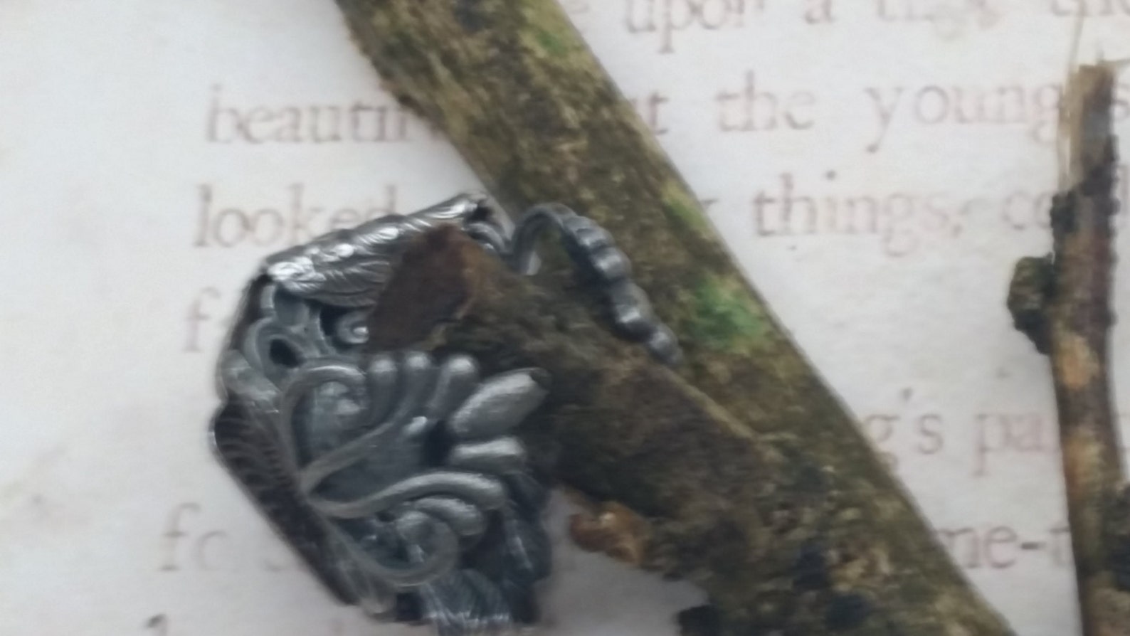 Angel Wing Ring, Dragon Breath Ring, Mexican Fire Opal Ring, Gothic ...