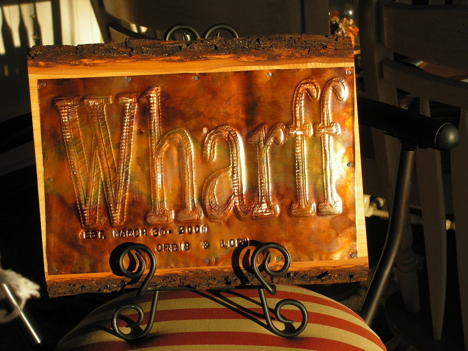 Copper Sign Wood Sign Coordinates Sign Wedding Sign Custom - Etsy